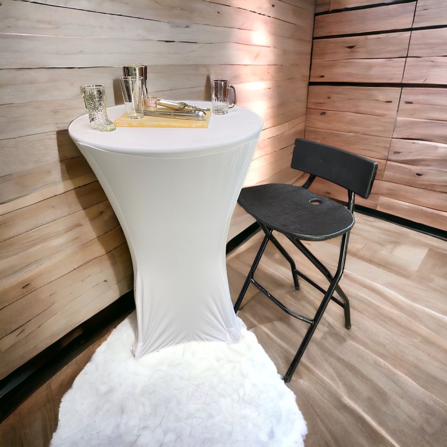 Couvre table spandex pour table bistro - LocaReception